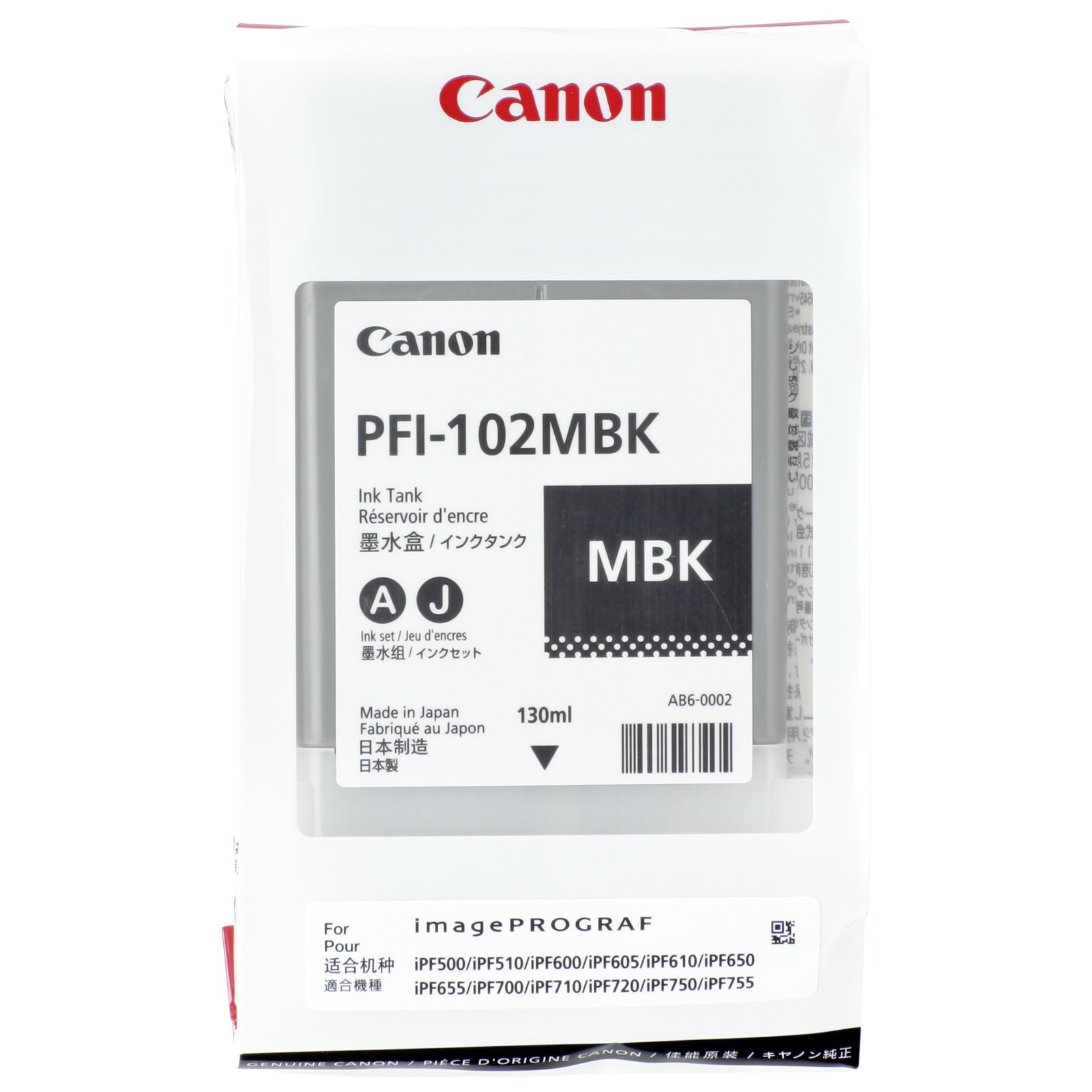 Canon PFI-102 MBK ink matt black | CyberPhoto
