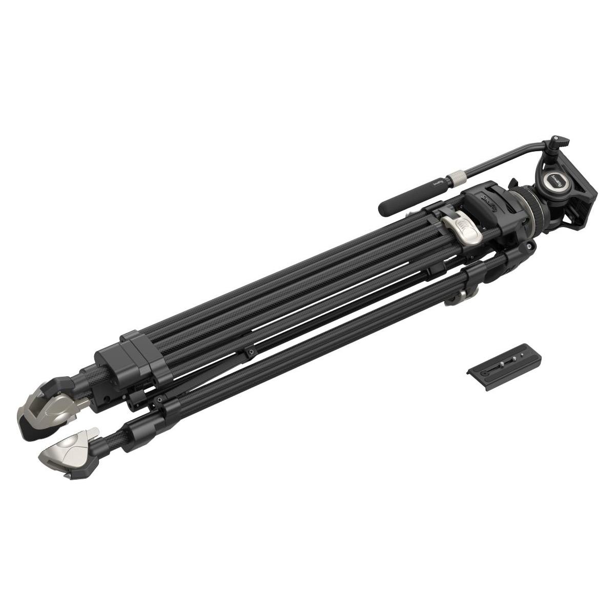 SmallRig 3989 FreeBlazer kolfiber videostativ + DH10 4165 videohuvud ...