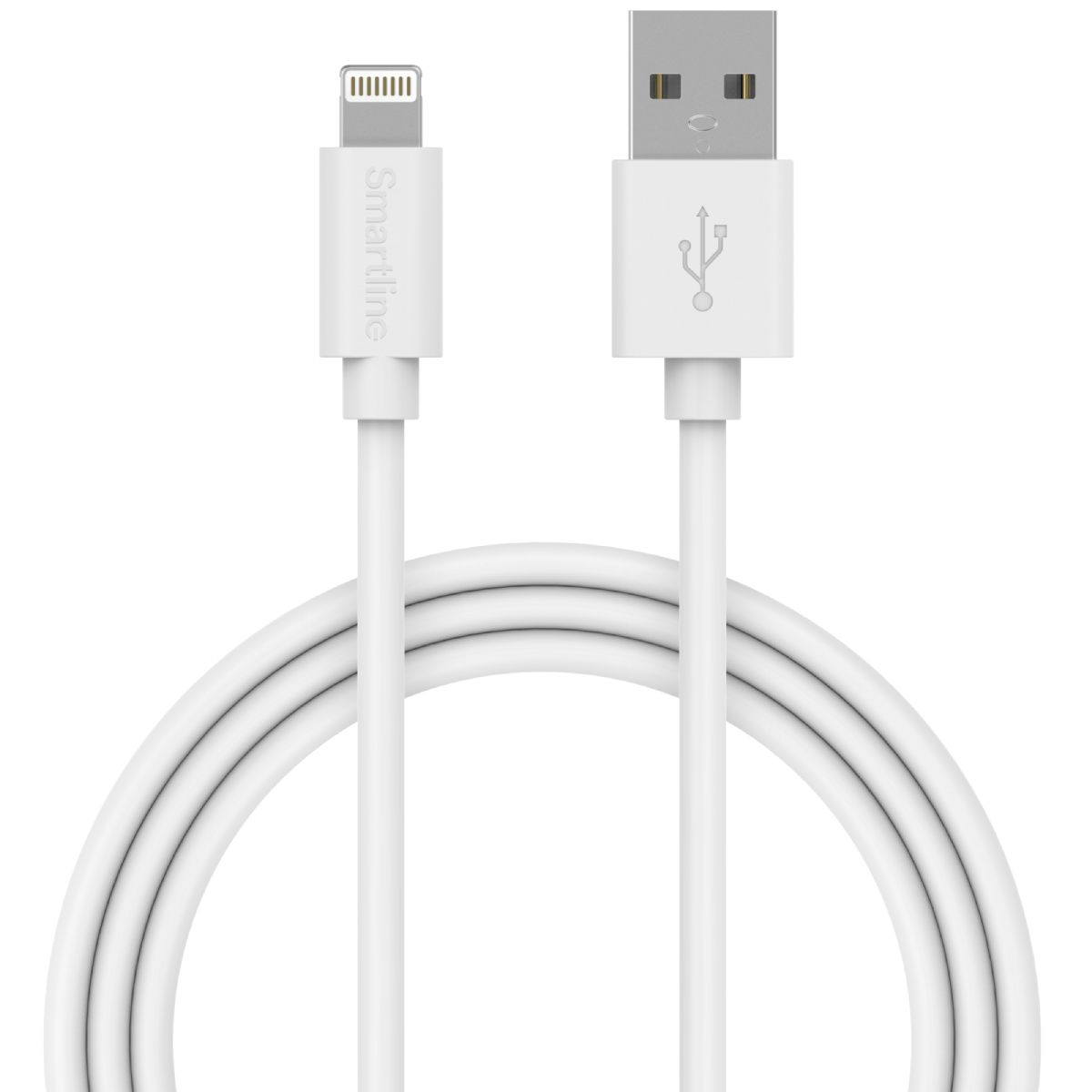Smartline USB-A till Lightning Vit - 2m | CyberPhoto